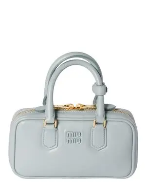 Miu Miu Arcadie Leather Mini-bag - Lake Blue
