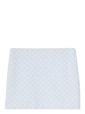 Gucci Gg Cotton Bouclé Mini Skirt - White