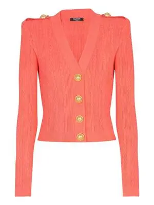 Balmain Cable-knit Cardigan - Pink