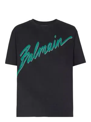 Balmain Logo-print T-shirt - Black