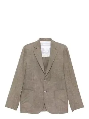 BARBA NAPOLI Single-breasted Blazer - Brown