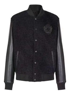 Balmain Varsity Bomber Jacket - Black