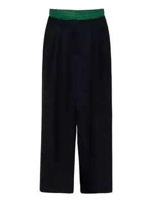 Monse Double Waistband Trousers - Blue