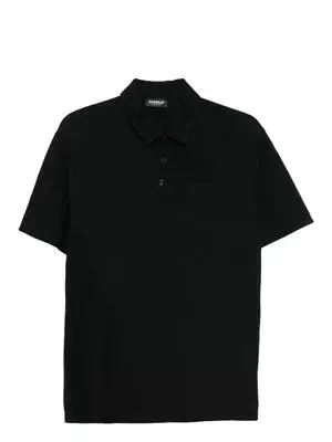 DONDUP Cotton Polo Shirt - Black