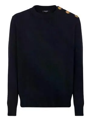 Balmain Knitted Jumper - Blue