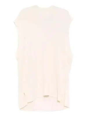 Issey Miyake Homme Plissé Issey Miyake Tight Twist Cotton Vest Neutrals