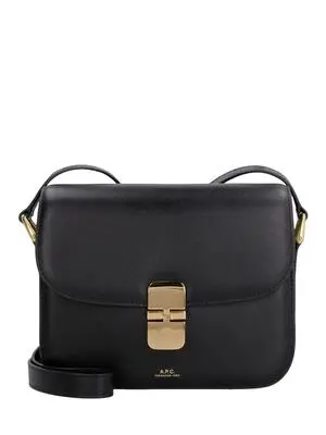 A.p.c. Grace Leather Crossbody Bag Black