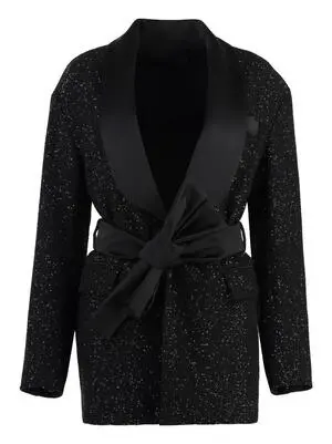 Max Mara Sequin Blazer - Black
