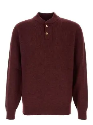 Brunello Cucinelli Cashmere Crewneck Sweater Purple