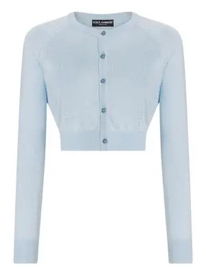 Dolce & Gabbana Silk Cardigan - Azure