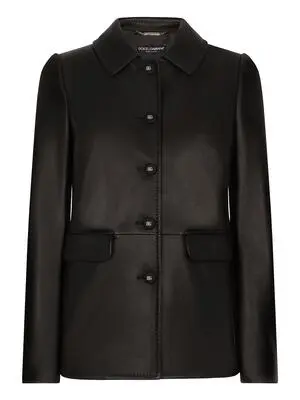 Dolce & Gabbana Lambskin Jacket - Black