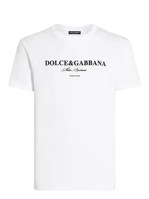 Dolce & Gabbana Cotton T-shirt With Print - White