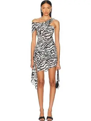 Ronny Kobo X Revolve Izel Print Dress - Zebra