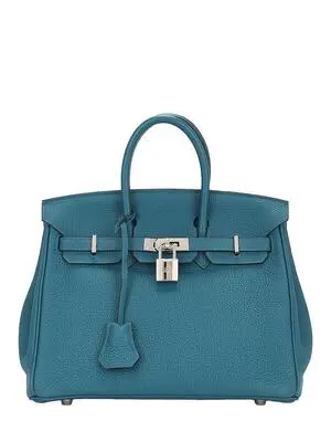 Hermès Clemence Birkin 25 Handbag Colvert