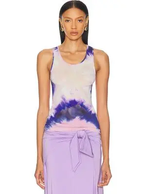 Rabanne Tank Top - Tie & Dye Pink