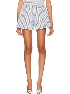 Rabanne Boxer Short - Stripes White & Blue