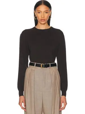 Saint Laurent Crewneck Cashmere Sweater - Ebene