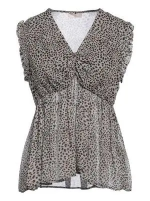 LIU •JO Animal Print Top - Grey