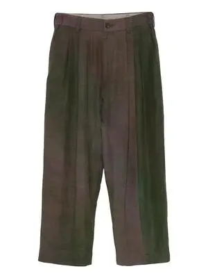 ZIGGY CHEN Pleated Trousers - Green