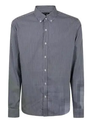 Michael Kors Gingham-check Shirt - Black