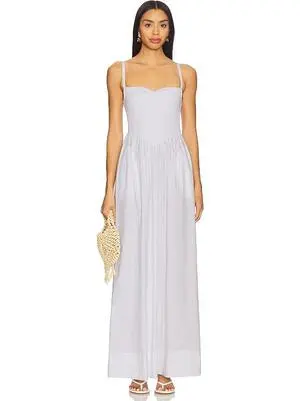 Show Me Your Mumu Dixie Maxi Dress - White Poplin