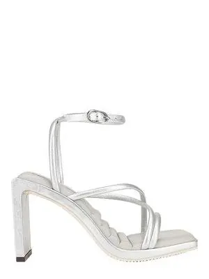 NORA LOZZA Brio Strappy Sandals - Silver