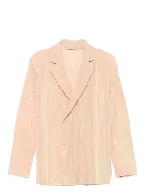 Issey Miyake Plissé-effect Blazer - Orange