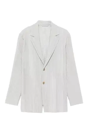 Issey Miyake Plissé-effect Blazer - Grey