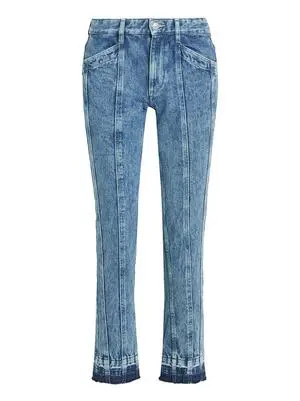 MARANT ETOILE Sulanoa High-rise Slim-leg Jeans - Light Denim