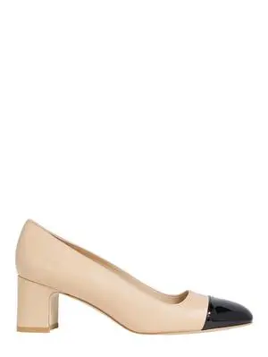 STUART WEITZMAN Pumps In Leather And Patent Leather - Neutral
