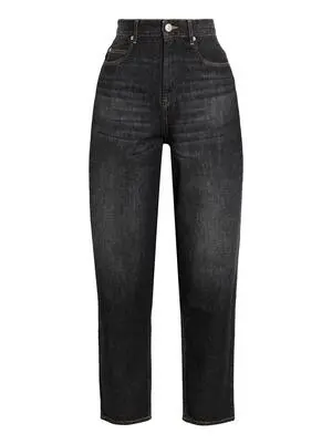 MARANT ETOILE Corsy High-rise Tapered Jeans - Charcoal