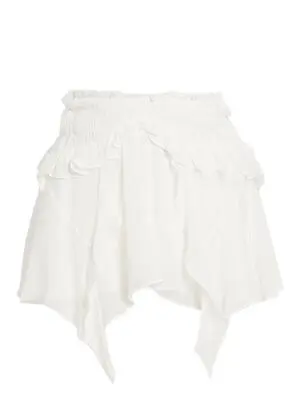 Isabel Marant Tripsy Draped Mini Skirt - Off-white