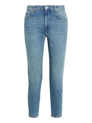 MARANT ETOILE Neaj High-rise Slim-leg Jeans - Mid Denim