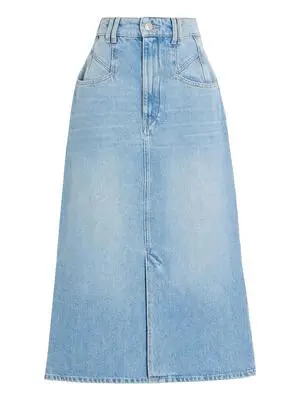 Isabel Marant Étoile Dipoma Denim Midi Skirt - Light Denim