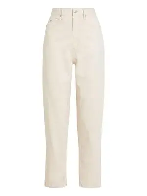 MARANT ETOILE Corsy High-rise Tapered Jeans - Ecru