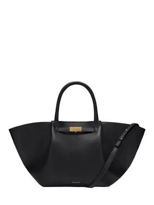 DEMELLIER The New York Satchel - Black Small Grain