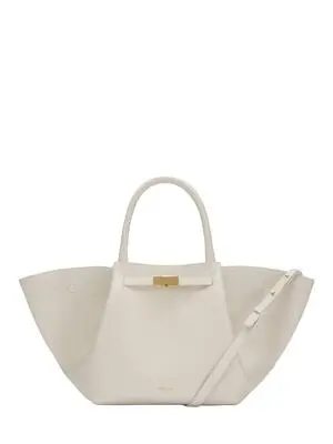 DEMELLIER The New York Satchel - Chalk Small Grain