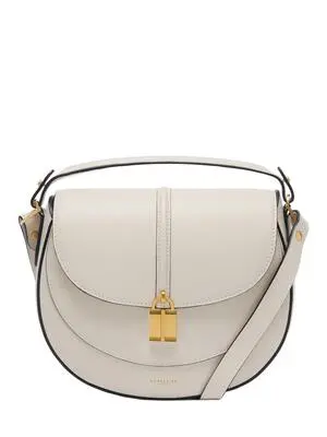 DEMELLIER The Siena Saddle Bag - Chalk Small Grain