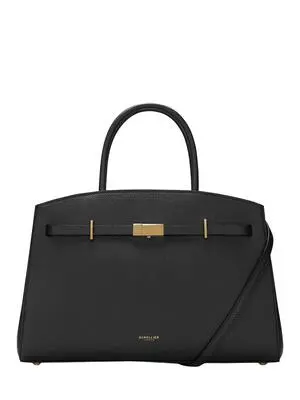 DEMELLIER The Hudson Bag - Black Small Grain
