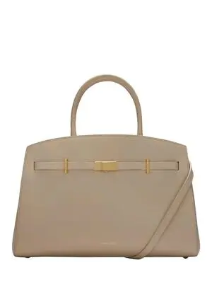 DEMELLIER The Hudson Bag - Light Taupe Small Grain