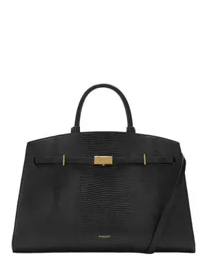 DEMELLIER The Hudson Bag - Black Lizard Effect