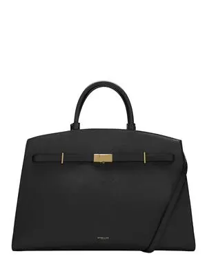 DEMELLIER The Hudson Bag Black Small Grain