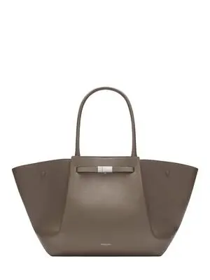 DEMELLIER The New York Tote Bag - Dark Taupe Small Grain