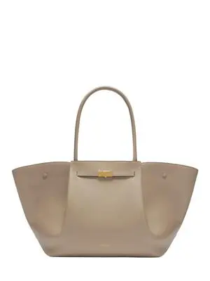 DEMELLIER The New York Tote Bag - Light Taupe Small Grain