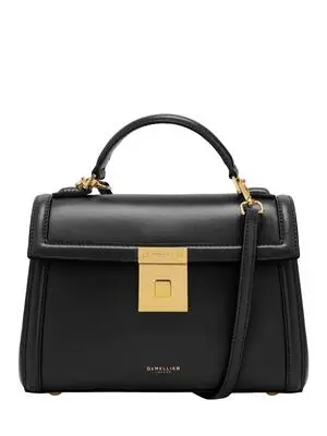 DEMELLIER The Paris Top Handle Bag - Black Smooth