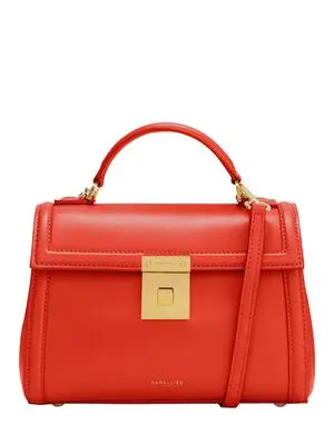 DEMELLIER The Paris Top Handle Bag Poppy Red Smooth