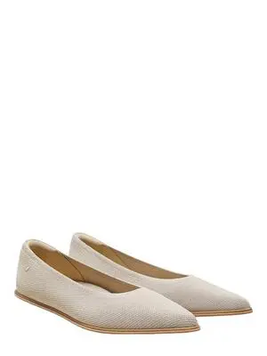 Vivaia Pointed-toe Flats - Almond