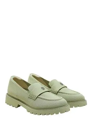 Vivaia Round-Toe Platform Loafers Matcha