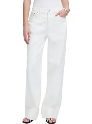 Madewell Low Slung Baggy Jeans - Pure White