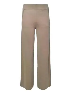 Max Mara Virgin Wool Trousers - Neutrals